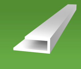 Plastic J channels 30mm x 28mm x 20mm x 1.5mm white