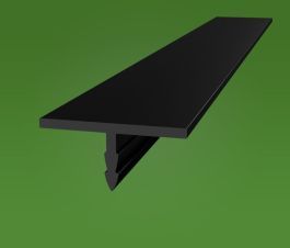 T barbs rigid flat top 15mm x 3.5mm x 8mm x 2mm black